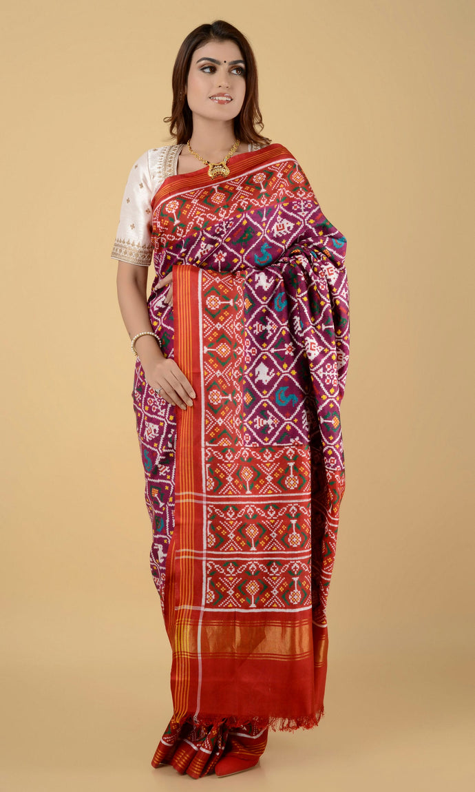 Double Ikat Patola Saree Patola Motifs – My Store